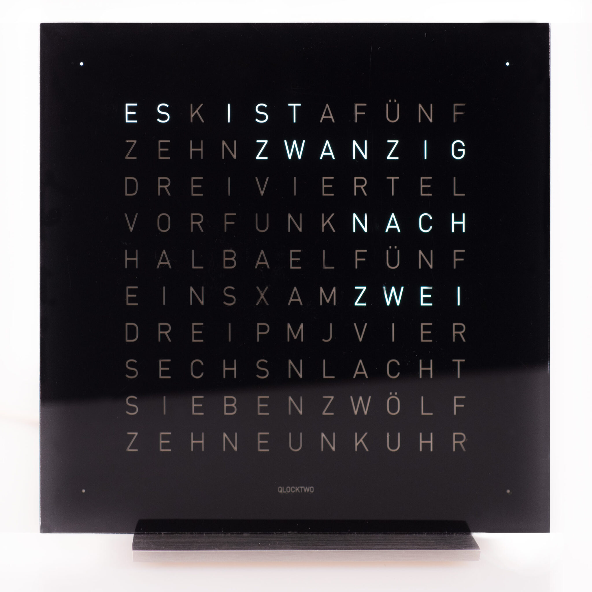 Qlocktwo Touch Black Ice Tea - Watch Outlet